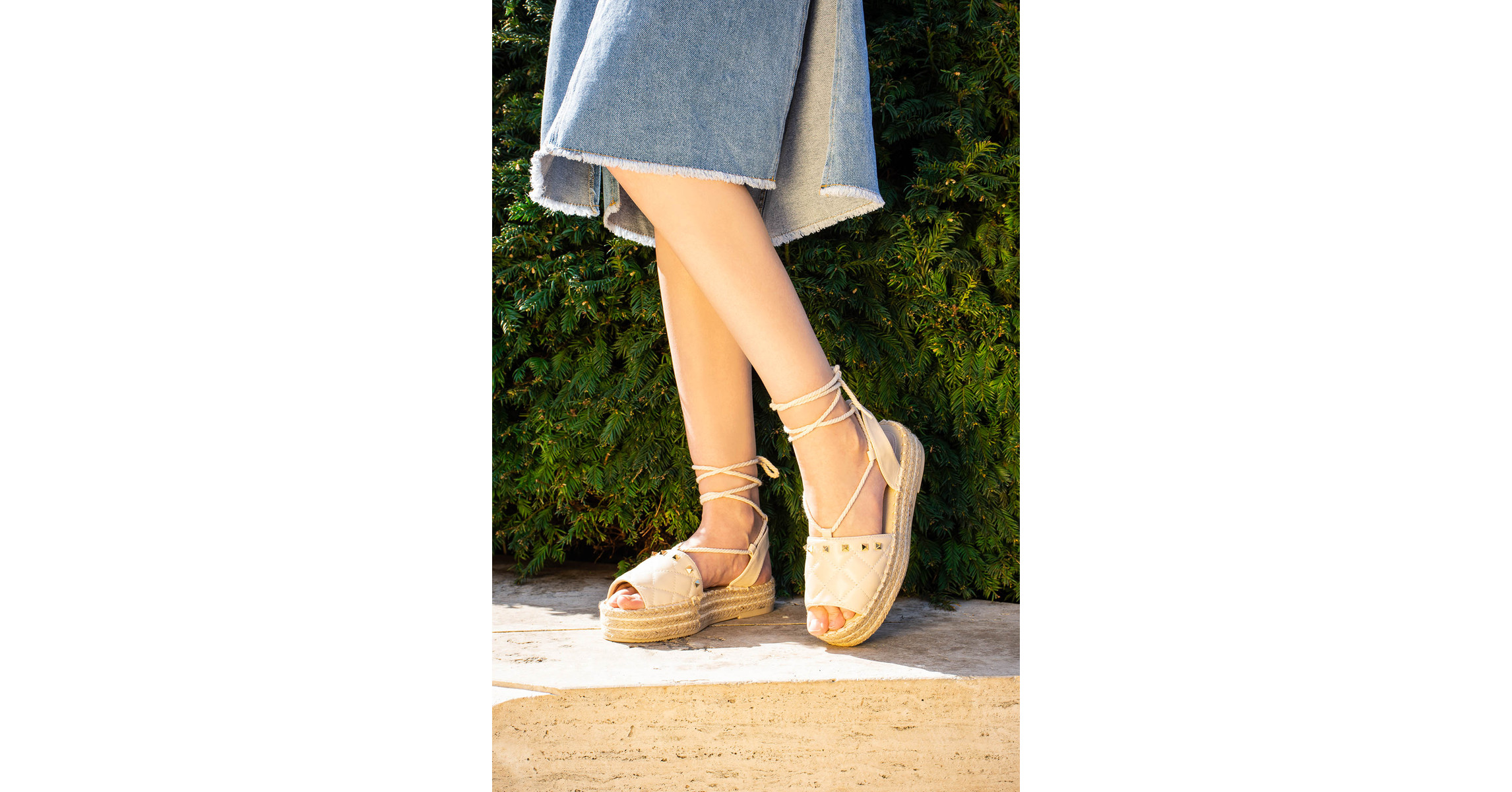 Barack Színű Háncstalpú Platform Műbőr Pántú Szegecselt Szandál - LAPOS ...