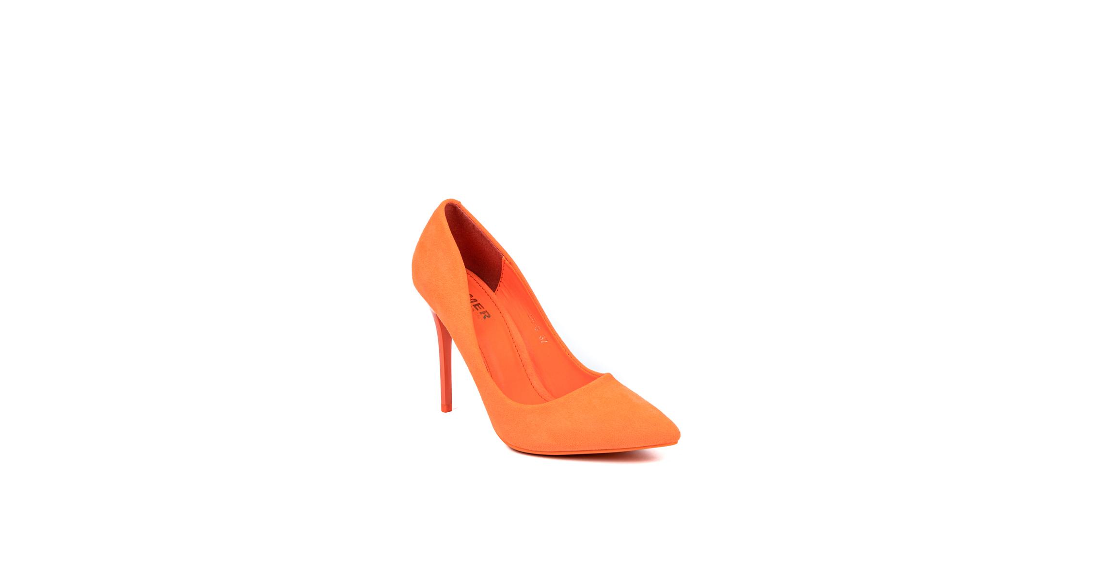 Comer Neon Narancssárga Női Művelúr Magassarkú Cipő - Magassarkú - Női ...